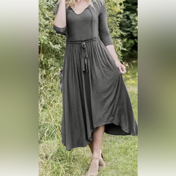 Matilda Jane | Dresses | Matilda Jane Choose Your Own Path Go West Grey ...